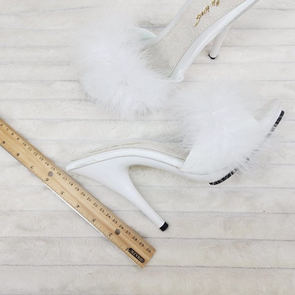 Fabulicious | Shoes | Pleasers Fabulicious Poise Marabou Feather High ...